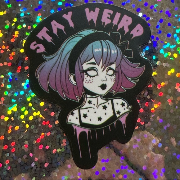 Art | 1515 Mixmatch Weird Whimsygoth Subtle Bisexual Lgbt Sticker ...